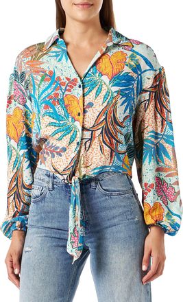 Mavi Long Sleeve Shirt; dot Tropic Print