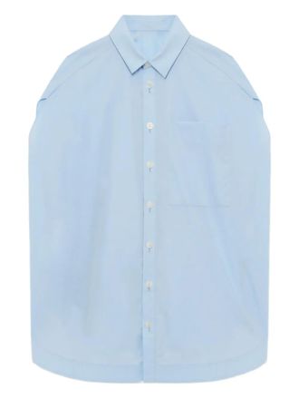 Enfold chemise Circle à design sans manches - Bleu