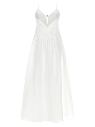 Tory Burch Linen and Silk Blend Dress - White