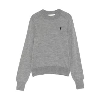 Ami Femme, Pulls, Gris, Taille: 42 FR SweaT-shirts