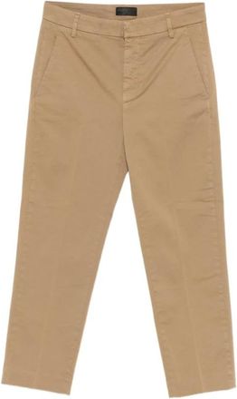 Dondup Femme, Pantalons, Beige, Taille: W29 Nima Loose-Fit Cropped Pantalons