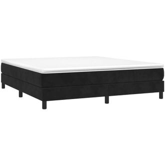 vidaXL Cadre de lit sans matelas noir 180x200 cm velours Vidaxl