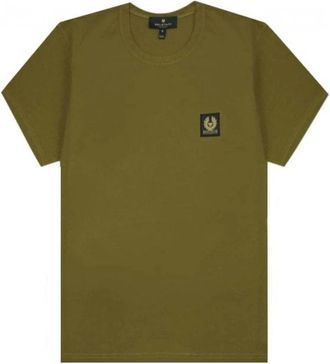 Belstaff Homme, Tops, Vert, Taille: S T-Shirt Vert Uni
