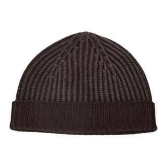 04651/ Bonnet en cachemire - Homme - Accessoires - Brun - Taille: ONE Size