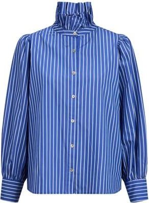 Garance Paris Chemise ray&eacute;e &agrave; col montant en coton