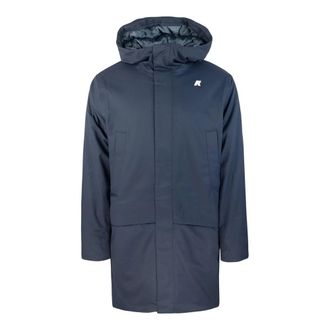 K-Way Blauer Regenmantel f&uuml;r M&auml;nner - - Coats - Herren - Blau - S