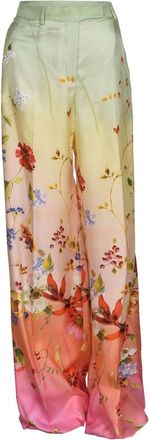 Roberto Cavalli Femme, Pantalons, Multicolore, Taille: 40 FR Wide Pantalons