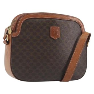 Celine Pre-owned Vintage Macadam Canvas Shoulder Bag - Femme - Pre-owned - Brun - Taille: ONE Size