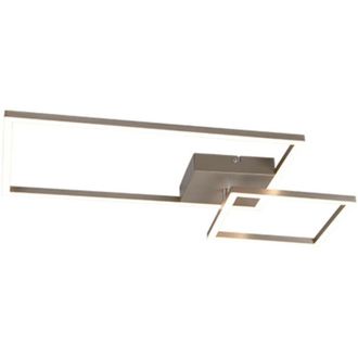 Reality Reality Leuchten - Plafonnier Carr&eacute; Inclinable Pan Nickel Led Gradateur 4000k Trio Lighting
