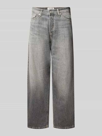 Jack & Jones Straight Fit Jeans aus reiner Baumwolle im Used-Look