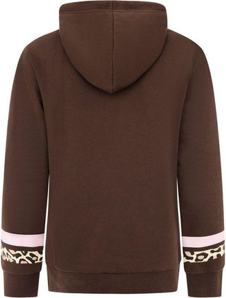Zwillingsherz Hoodie Wild Vibes College Frontmotiv, Leo Details, Kapuze mit Kordel, Streifen am Arm