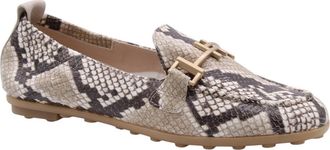 Hispanitas Mokassin Bombay f&uuml;r Damen, Schlange Taupe, 36 EU