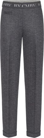 Cambio Femme, Pantalons, Gris, Taille: 46 FR Pantalon Kim Gris Foncé Style Classique