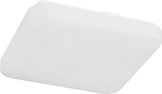 Eglo LED Deckenlampe Pogliola, Deckenleuchte mit Dip Switch, Lampe Decke K&uuml;che, Metall und Kunststoff in Wei&szlig;, warmwei&szlig;, neutralwei&szlig;, kaltwei&szlig;, 28x28 cm