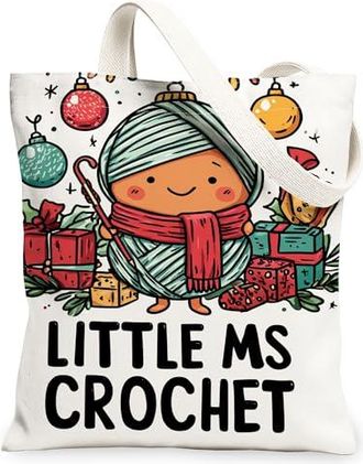 Generic Sacs fourre-tout en toile avec motif de personnages de fils, sacs d&eacute;picerie r&eacute;utilisables, l&eacute;gers et lavables avec bandouli&egrave;re, blanc, 13x15 Inch