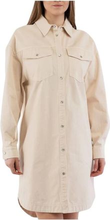 Moschino Femme, Robes, Beige, Taille: 36 FR Robe Chemise