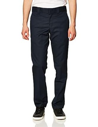 Dickies Homme, PANTALON DE TRAVAIL SLIM COUPE FUSELÉE, NAVY FONCÉ, 32W / 32L