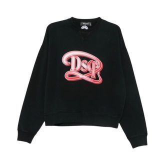 Dsquared2 SweaT-shirt Coupe Droite - Homme - Sweatshirts et sweats &agrave; capuche - Noir - Taille: M