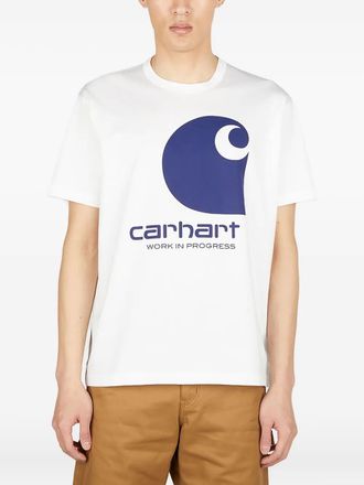 Junya Watanabe x Junya Watanabe t-shirt à logo imprimé - Blanc