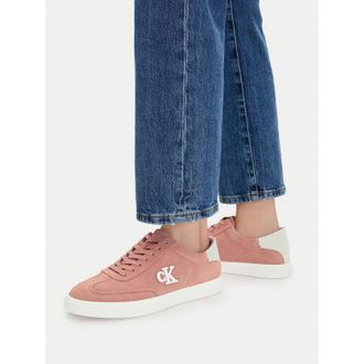 Calvin Klein Sneakers Calvin Klein Low Pro Cups Wt Suede Mg HW0HW03144 Rosa
