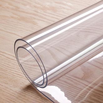 Generic Rechteckige Tischdecke, Transparent Strapazierfähiger, Tischfolie Hitzebeständiger, PVC Wasserdichter Schutzfolie, 2.5mm Dicke Tischdecke für Esstisch