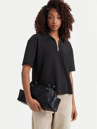 Calvin Klein Handtasche Pockets Monologo Shoulder Bag LV04F3688G Schwarz