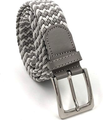 LisaModa Herren Stretch Flechtg&uuml;rtel LM1000 Stretchg&uuml;rtel Stoffg&uuml;rtel Viele Farben (Mehrfarbig 046, 100-125)