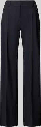Windsor Slim Fit Hose aus Schurwoll-Elasthan-Mix mit B&uuml;gelfalten