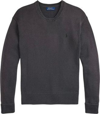 Ralph Lauren Homme, Pulls, Gris, Taille: M Cotton Knit