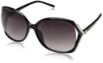 Elie Tahari Th127 Lunettes de soleil ventilées 100 % anti-UV pour femme Motif papillon Noir 62 mm, Noir