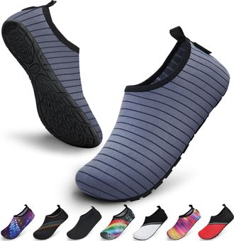 Saguaro Damen Herren Badeschuhe Wasserschuhe Schwimmschuhe Männer Frauen Barfußschuhe für Strand,Pool,Meer,Wassersport,Surfen,Aqua Cycling,Segeln,Bootfahren,W