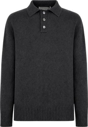 Amaranto Strick-Poloshirt - - Tops - Herren - Grau - S