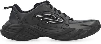 Balenciaga Womens Monday Low-Top Sneakers Black Cowhide Trainers