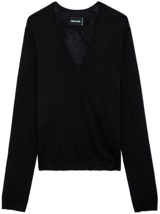 Zadig&Voltaire pull Rivy en cachemire - Noir