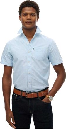 Superdry Hemd f&uuml;r Herren, Regul&auml;r, kurz&auml;rmlig (Hellblau)