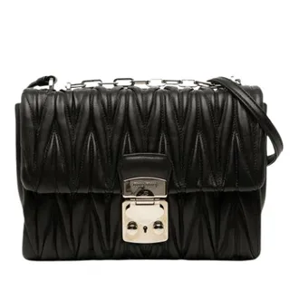 Miu Miu Pre-owned Matelass&eacute; Nappa Schultertasche - - Pre-owned - Damen - Schwarzk - ONE SIZE