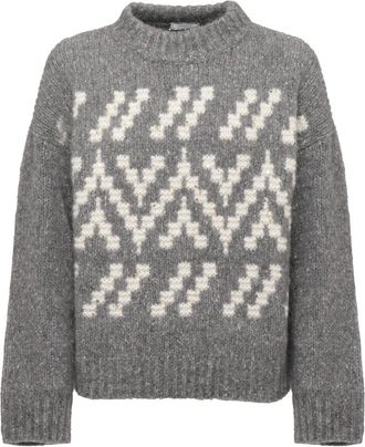PESERICO Pull col rond - Femme - Pulls - Gris - Taille: 38 FR