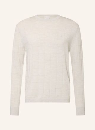 Calvin Klein Pullover Aus Merinowolle weiss