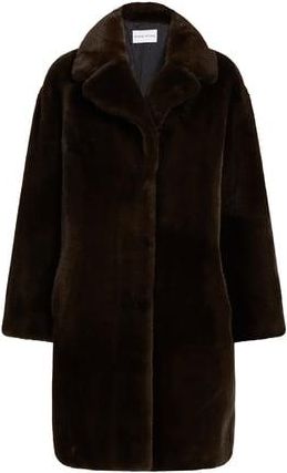 Stand Studio Manteau Camille Cocoon en fausse fourrure