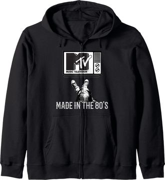 Giesswein Hergestellt in den 80ern Vintage Shirt für MTV-Fans Herren Damen Kapuzenjacke