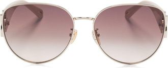 Chlo&eacute; Sonnenbrille mit geometrischem Gestell - Nude