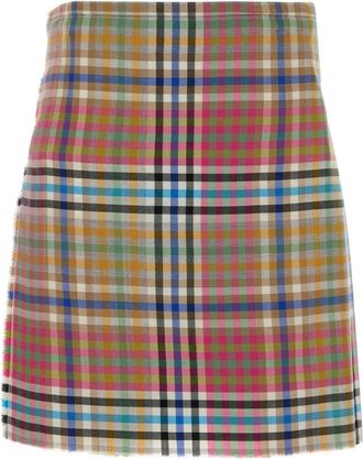 Vivienne Westwood Femme, Jupes, Multicolore, Taille: 38 FR Plaid Mini Skirt