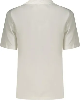 Calvin Klein Cotton Logo-Embroidered T-Shirt - White