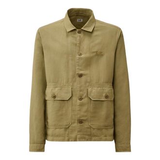 C.P. Company C.p. Company, Homme, Vestes, Beige, Taille: XL Surchemise &agrave; poches