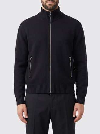 Tom Ford Full-Zip-Pullover mit Stehkragen aus 100% Schurwolle und Taschen