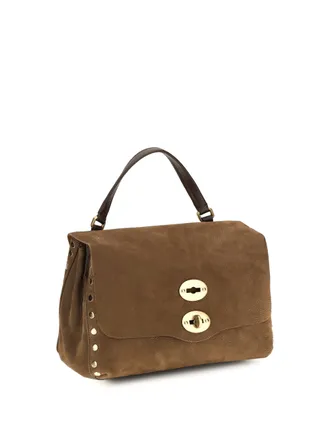 Zanellato Womens Postina Jones Caiman Bag Brown Tartufo Di Norcia Shoulder