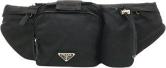Prada Pre-owned Sac banane en nylon - Femme - Pre-owned - Noir - Taille: ONE Size