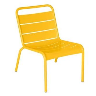 Fermob Chaise lounge Luxembourg - Jaune - Aluminium - Designer Frédéric Sofia