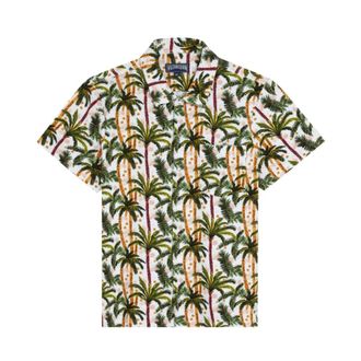 Vilebrequin Chemise de bowling Charli en &eacute;ponge - Homme - Chemises - Multicolore - Taille: M