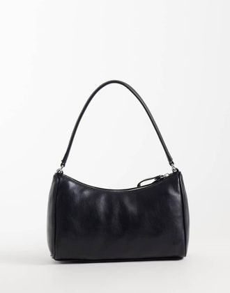 Tommy Jeans Schultertasche mit auff&auml;lligem Schriftzug-Logo in Schwarz